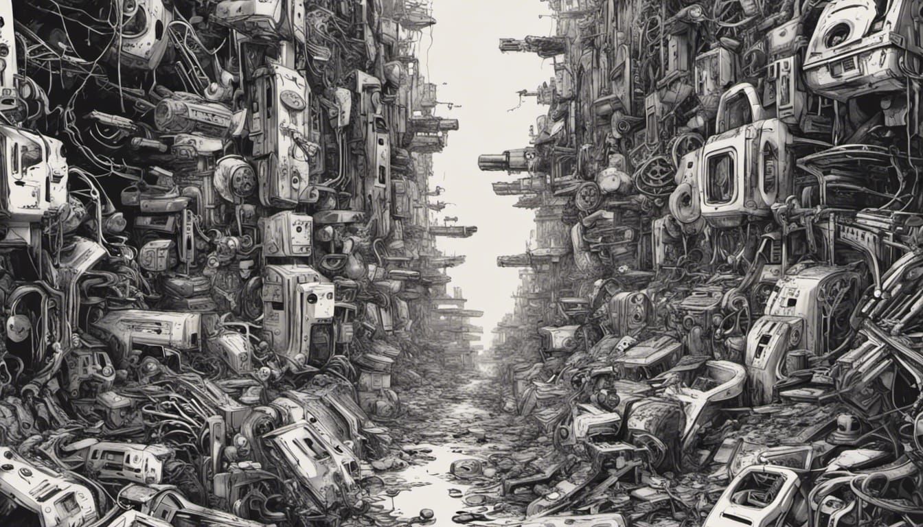 Junk World - AI Generated Artwork - NightCafe Creator