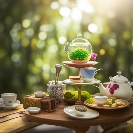 Tea party - AI Generated Artwork - NightCafe Creator