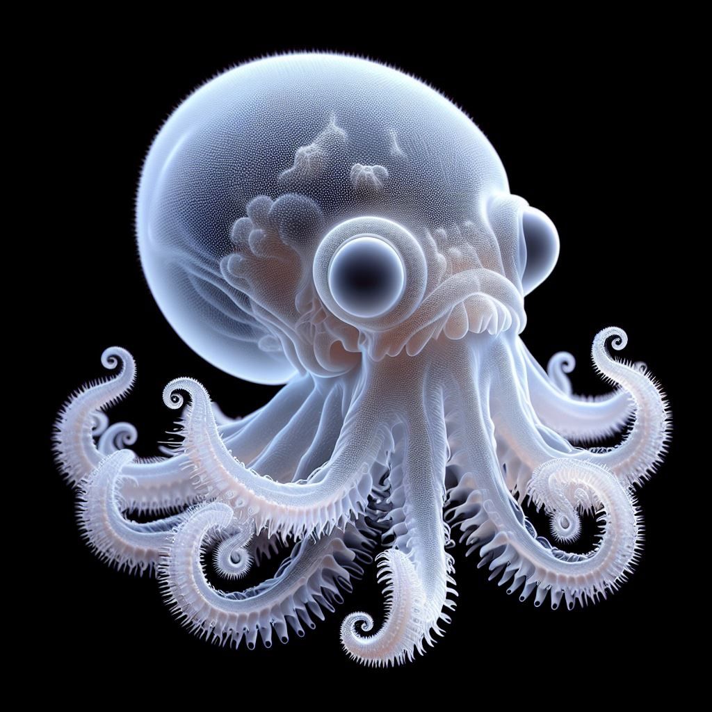 Ghost octopus - AI Generated Artwork - NightCafe Creator