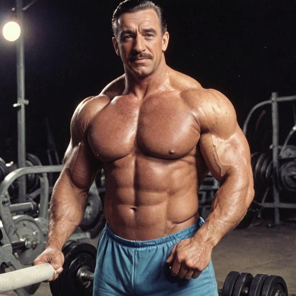 Iconic Cartoon Legend as a Muscular Bodybuilder - AI Art