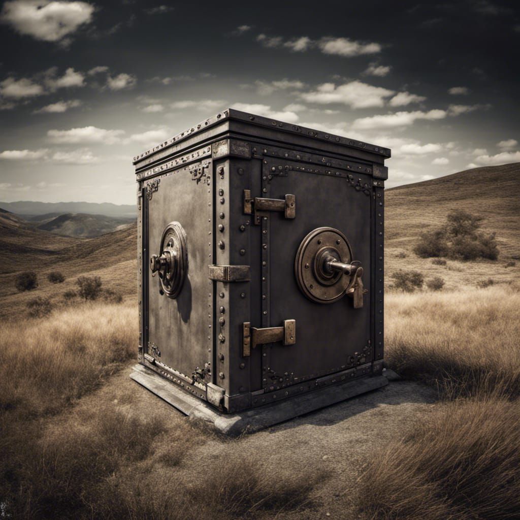 locked vault in middle of nowhere - AI Generated Artwork - NightCafe ...