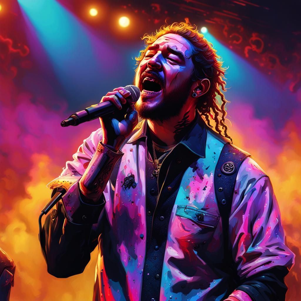 Undead Encore: Post Malone Rocks the Zombie Concert Stage - AI ...