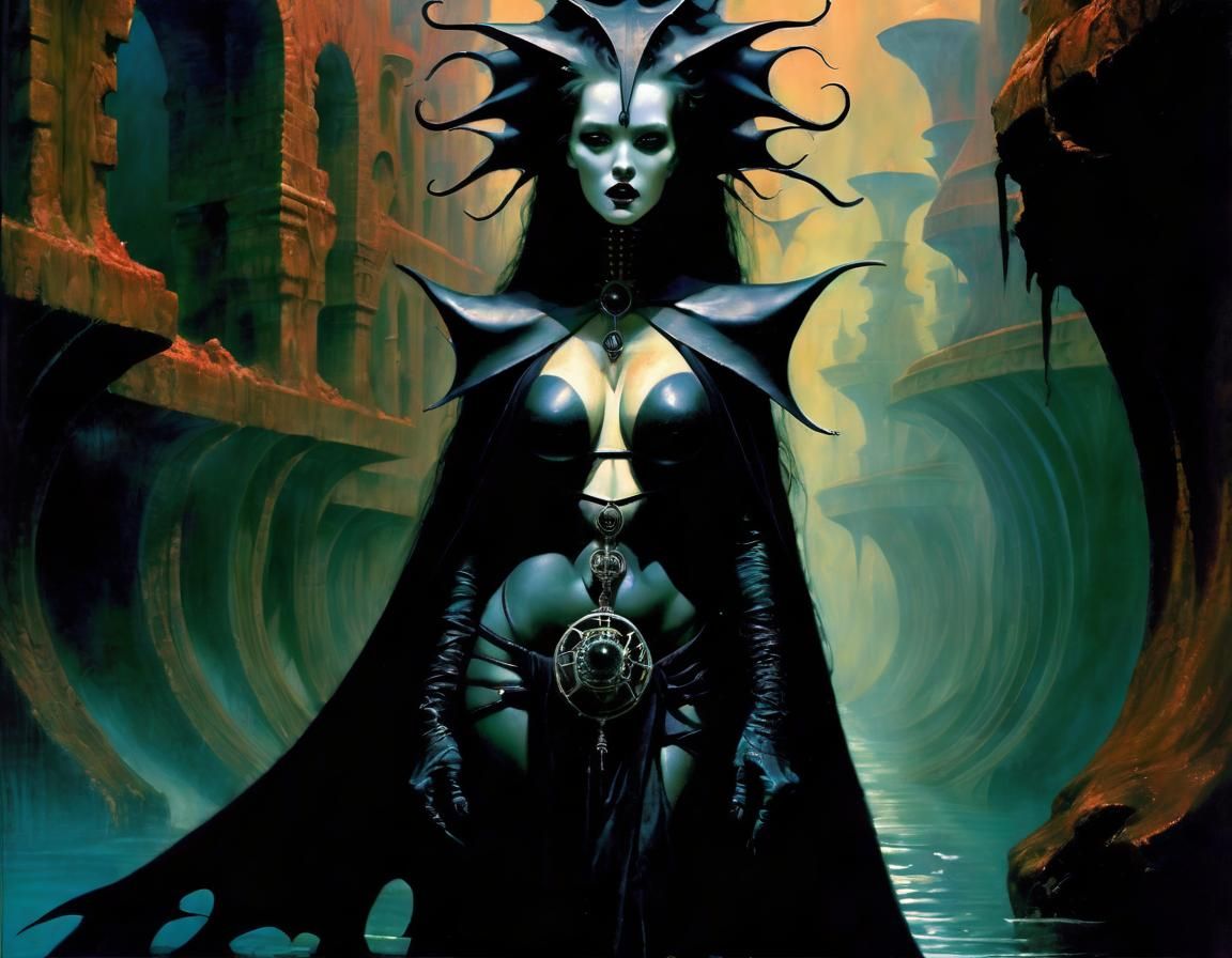 An Extraordinary & Unique Wierd and Bizzare Masterpiece Artwork by Ann Stokes, Gerald Brom: (Of ...