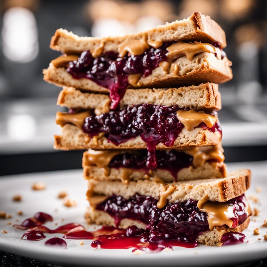 Peanut Butter and Jelly Sandwich - AI Generated Artwork - NightCafe Creator