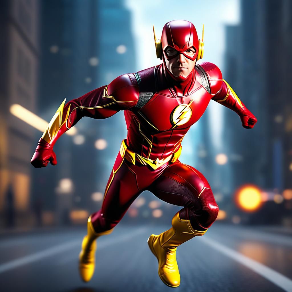 Super-hero Flash. - AI Generated Artwork - NightCafe Creator