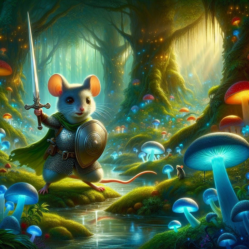 The Brave Mouse Knight of the Enchanted Forest