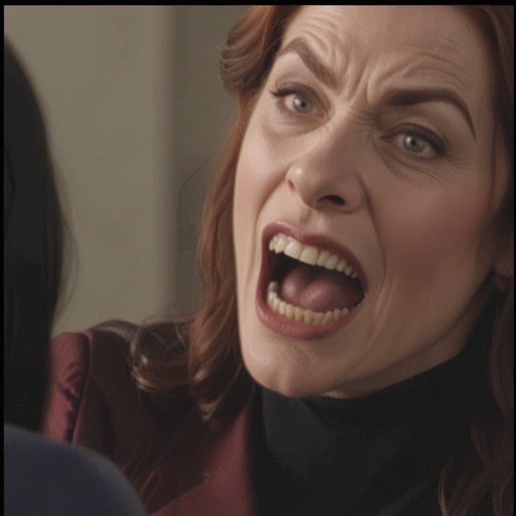 Barbara Gordon Unleashes Vampire Fury - AI Art