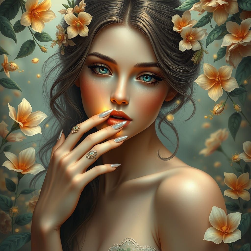 The eyes that keeps afloat in the sky, the cheeks that splashes honey ...