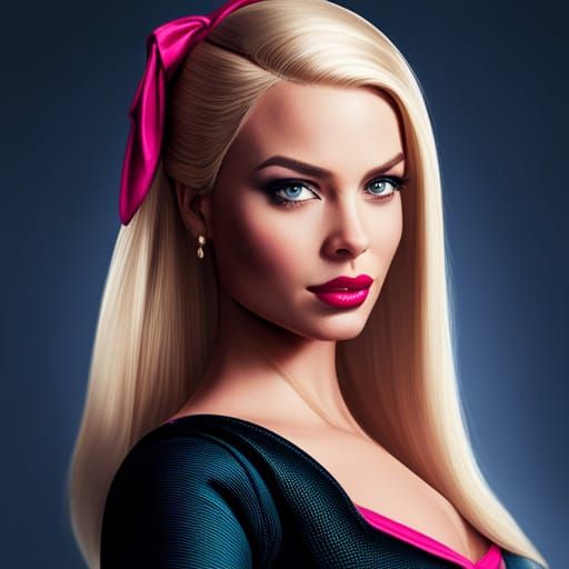 Pretty Blonde Girl - AI Generated Artwork - NightCafe Creator