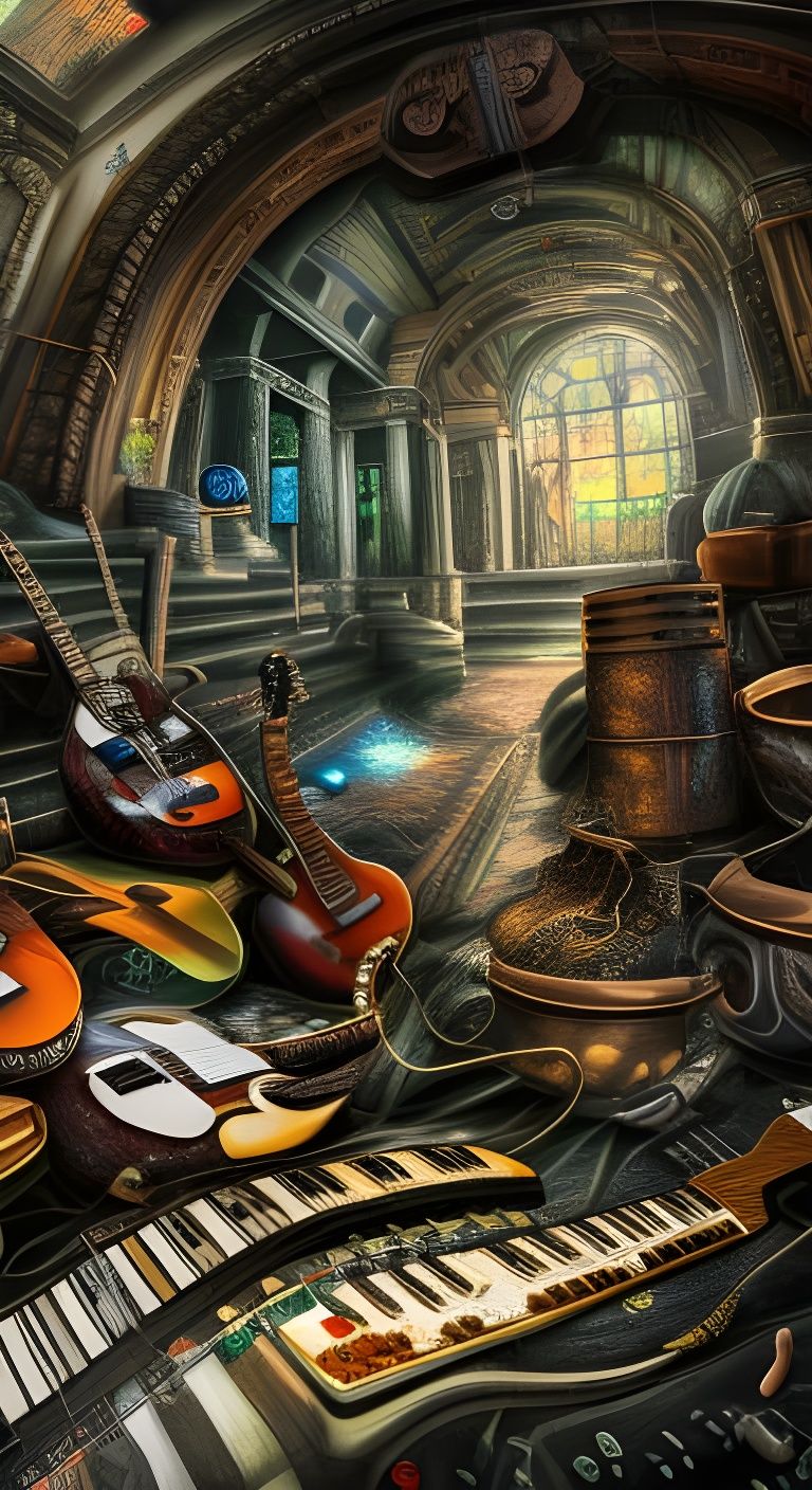 Rock and Roll Heaven photorealistic intricately detailed hyperdetailed ...