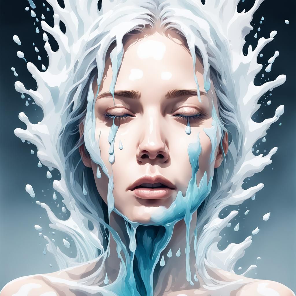 Icey Portrait - AI Generated Artwork - NightCafe Creator