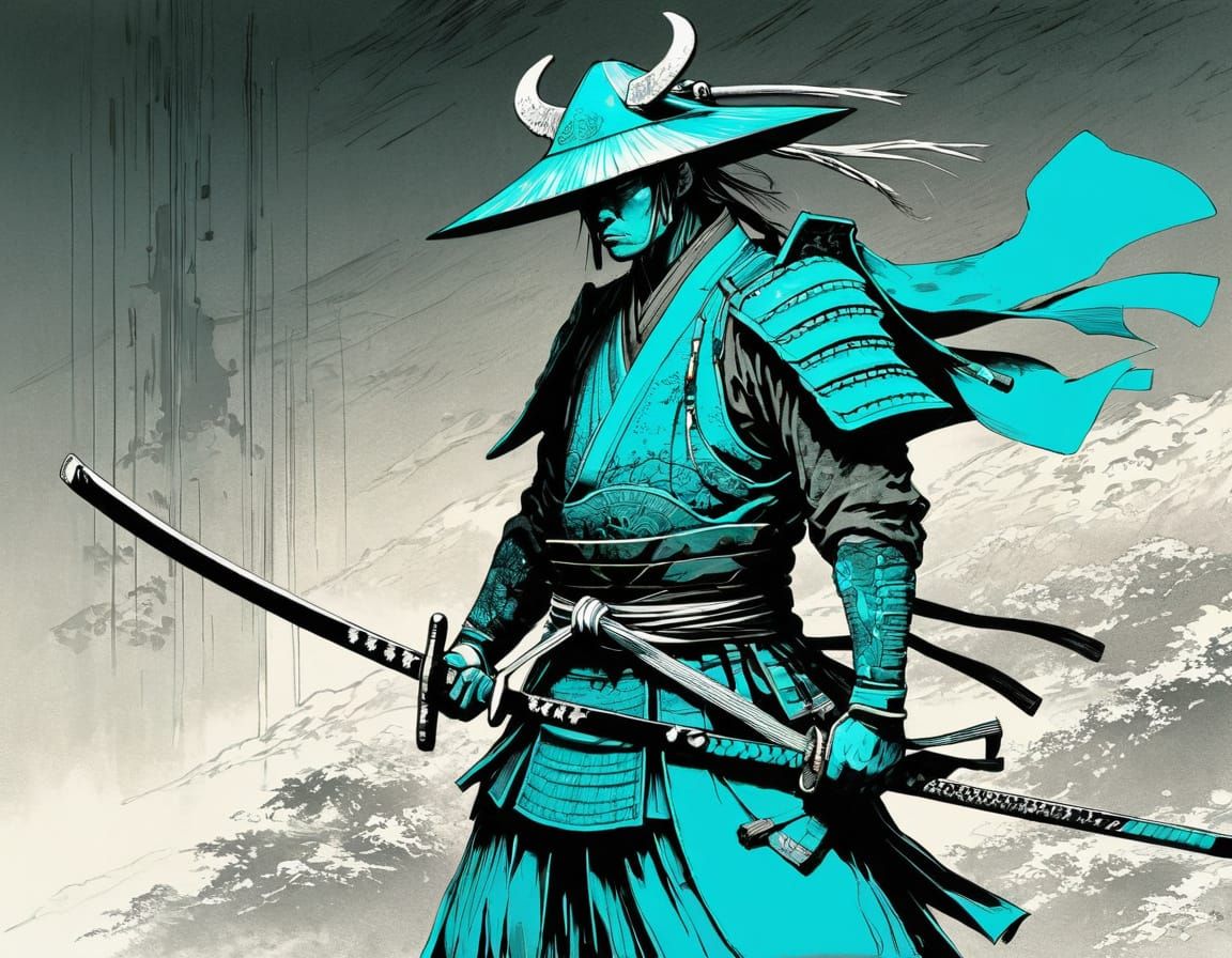 Turquoise samurai by Tsutomu Nihei - Turquoise Samurai in Ma...