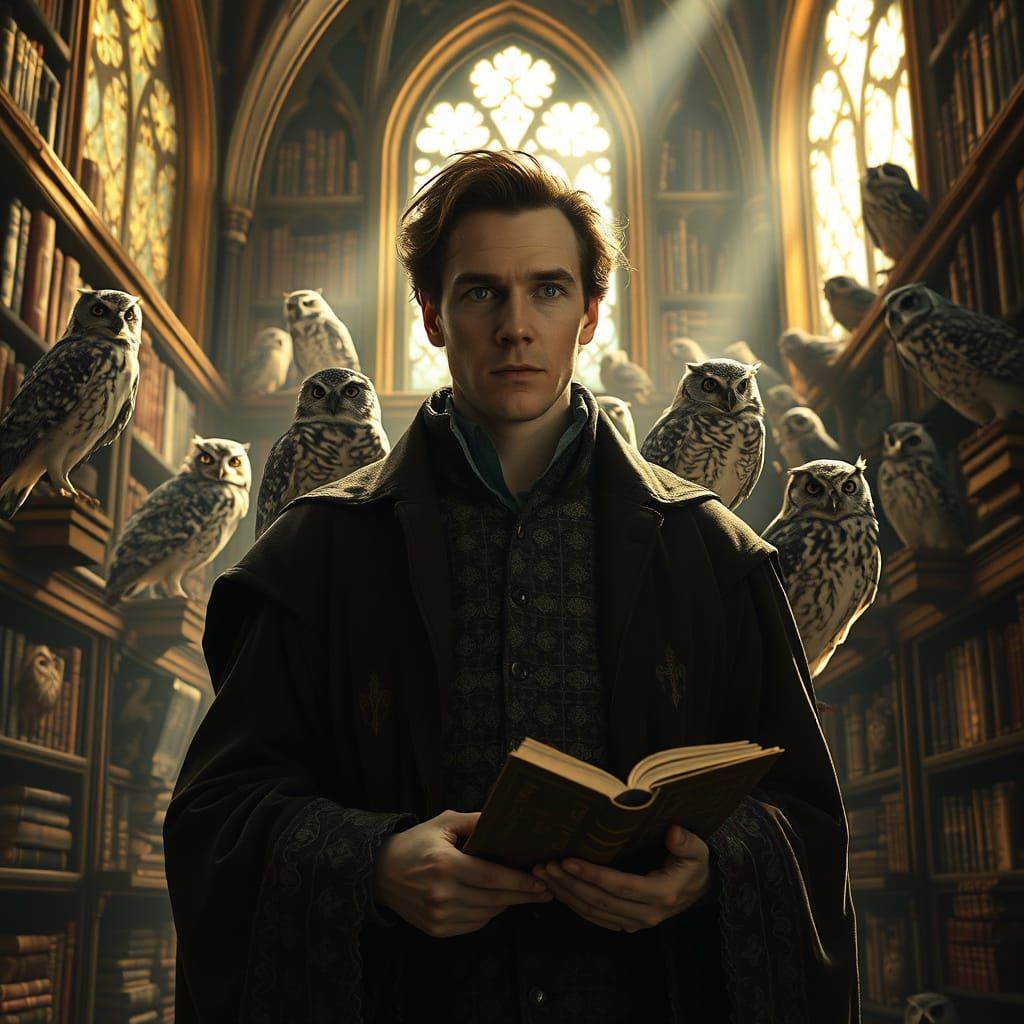 Benedict Cumberbatch as Kind Wizard Amidst Parliam... - AI Art
