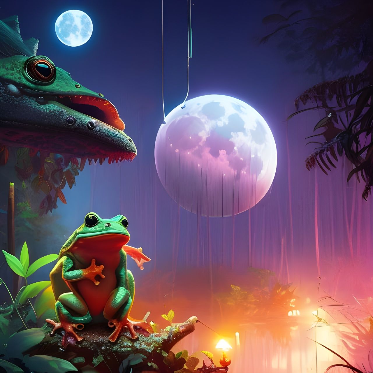 Haiyya Frogs - AI Generated Artwork - NightCafe Creator