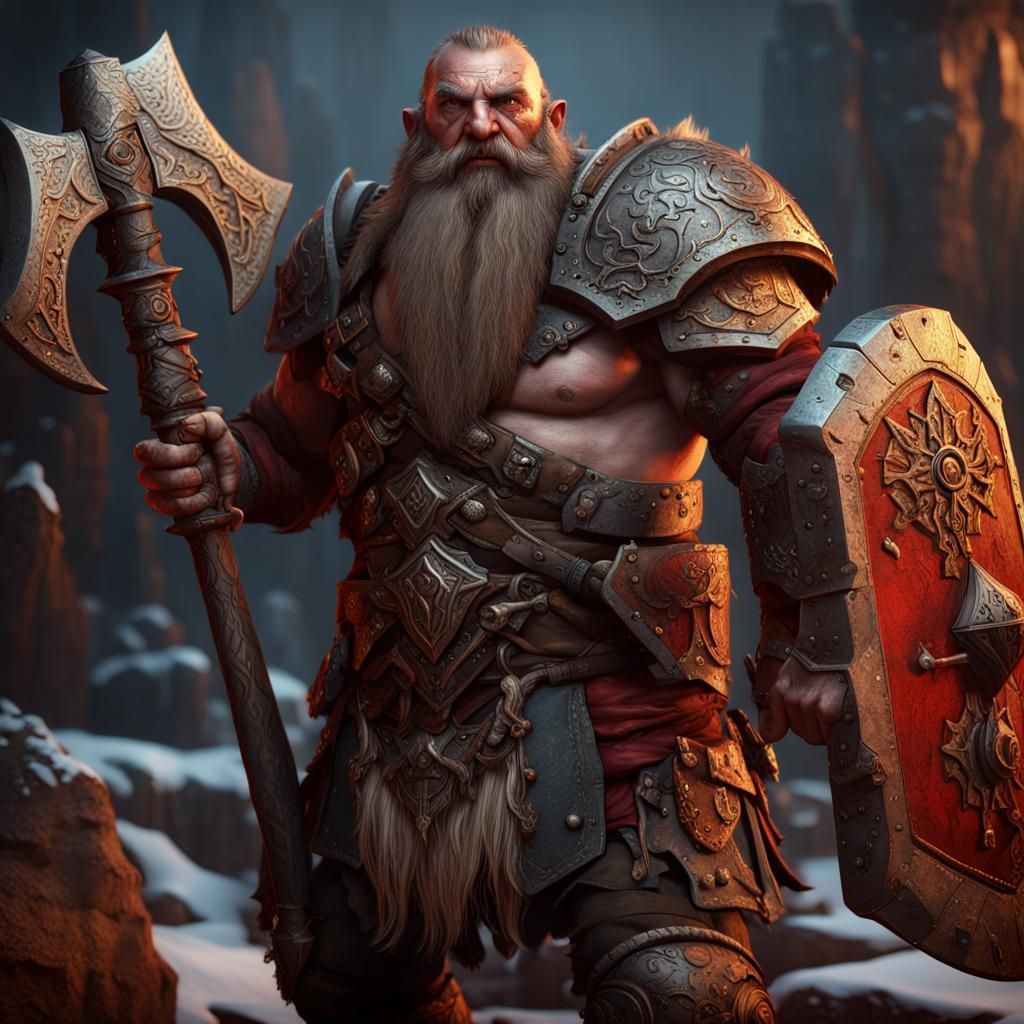 Dwarven warrior - AI Generated Artwork - NightCafe Creator