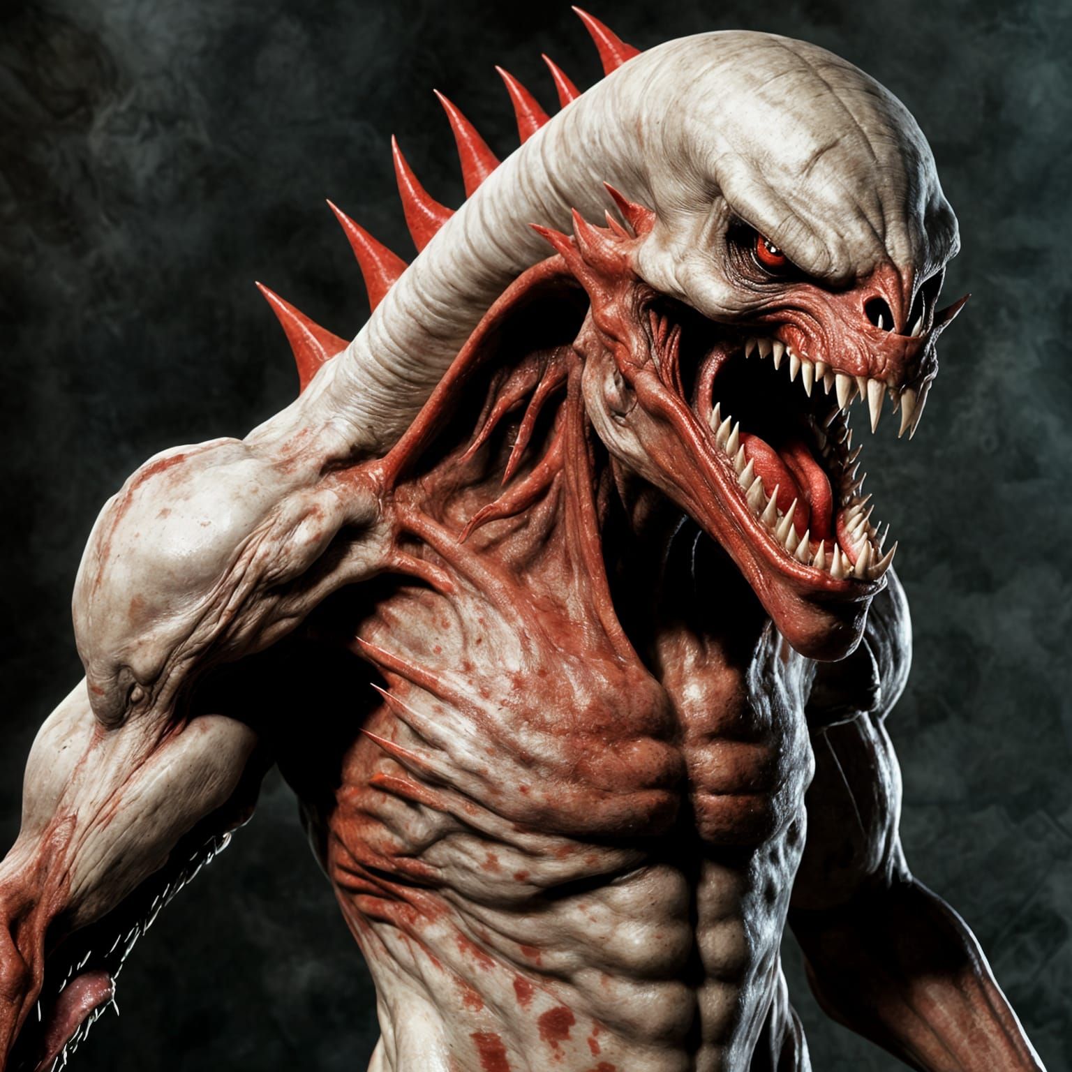 Monster - Cyberpunk-Style Monster Emerges from Quake II Sham...