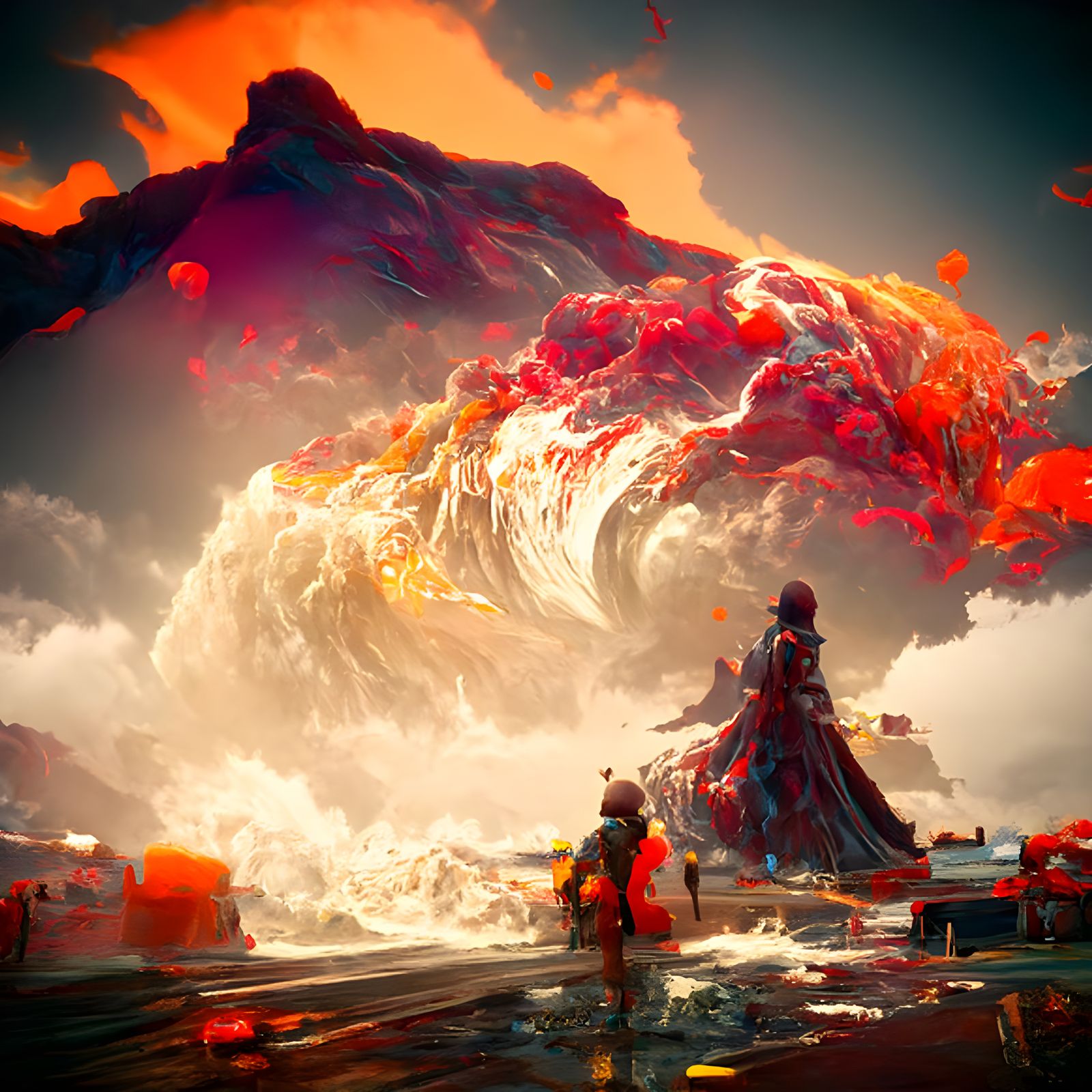 Wave of Death - AI Generated Artwork - NightCafe Creator