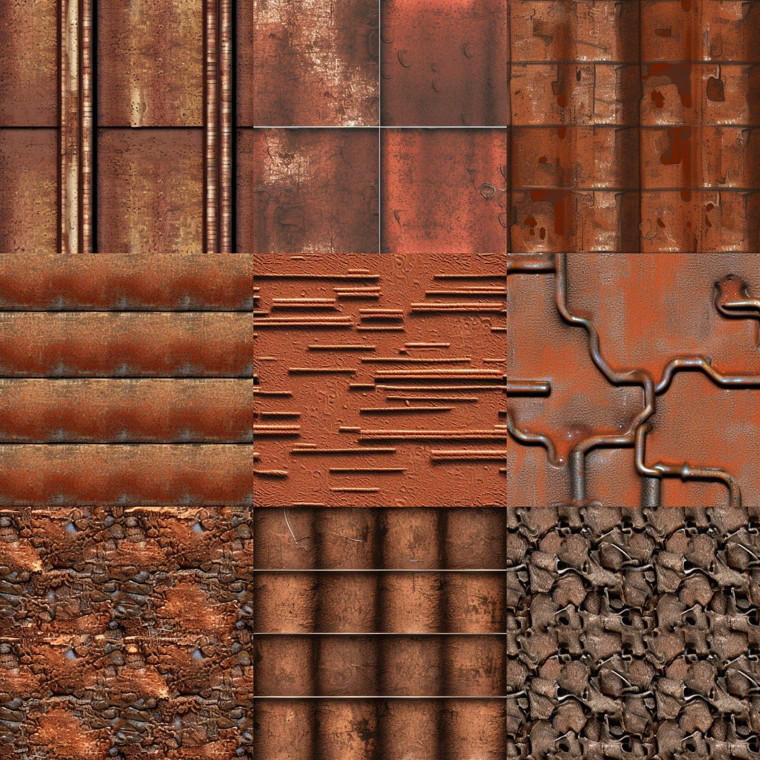 Seamless Texture of Rusted Metals - AI Generated Artwork - NightCafe ...