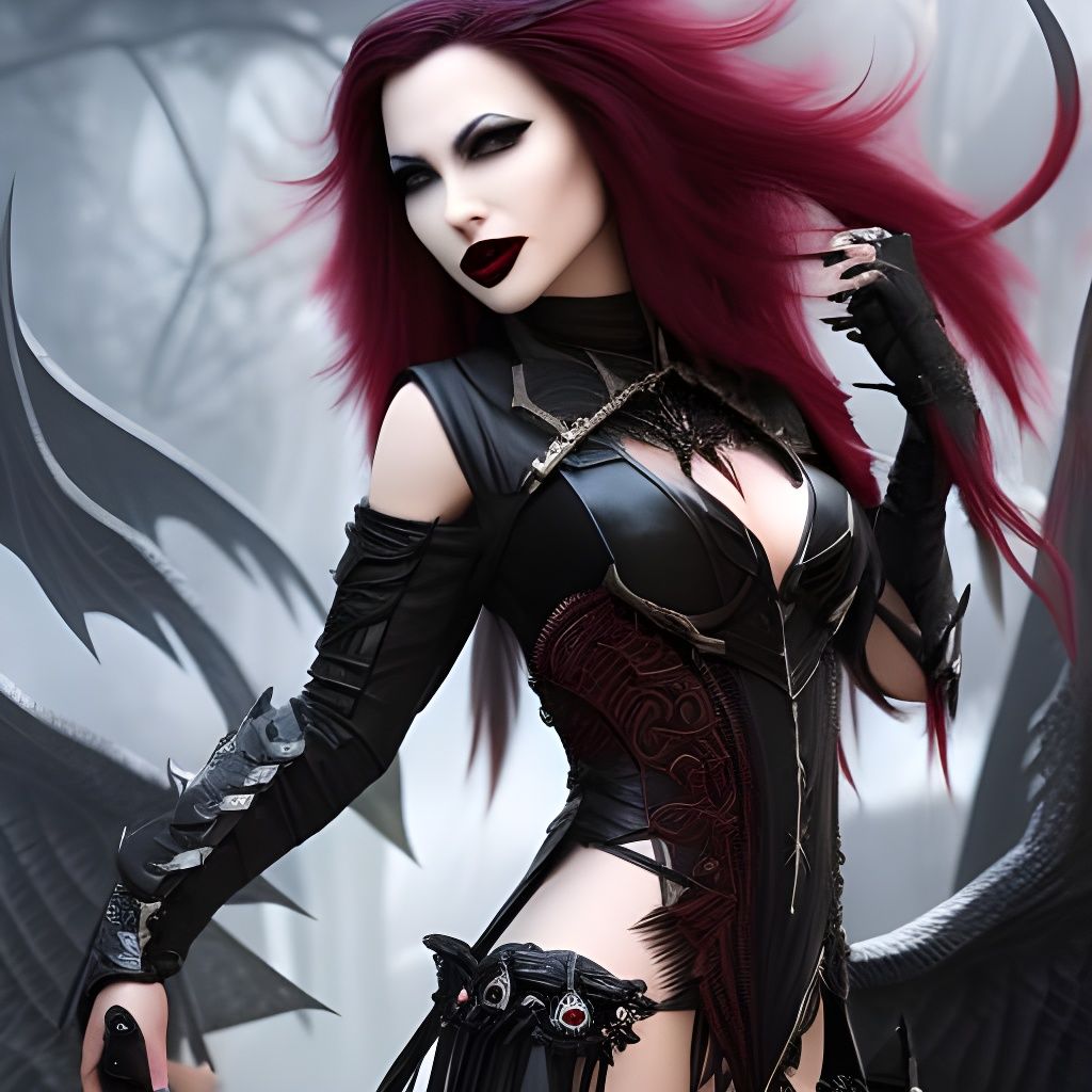 Vampiress Woman - AI Generated Artwork - NightCafe Creator