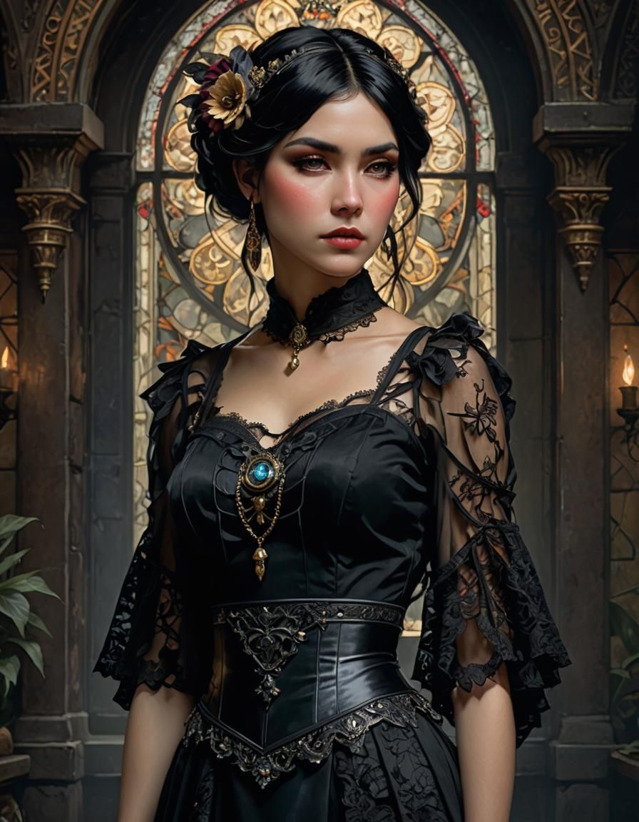 Fashion: Gothic - AI Generated Artwork - NightCafe Creator