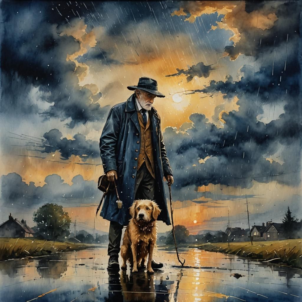 daily walk for 17 years - AI Generated Artwork - NightCafe Creator