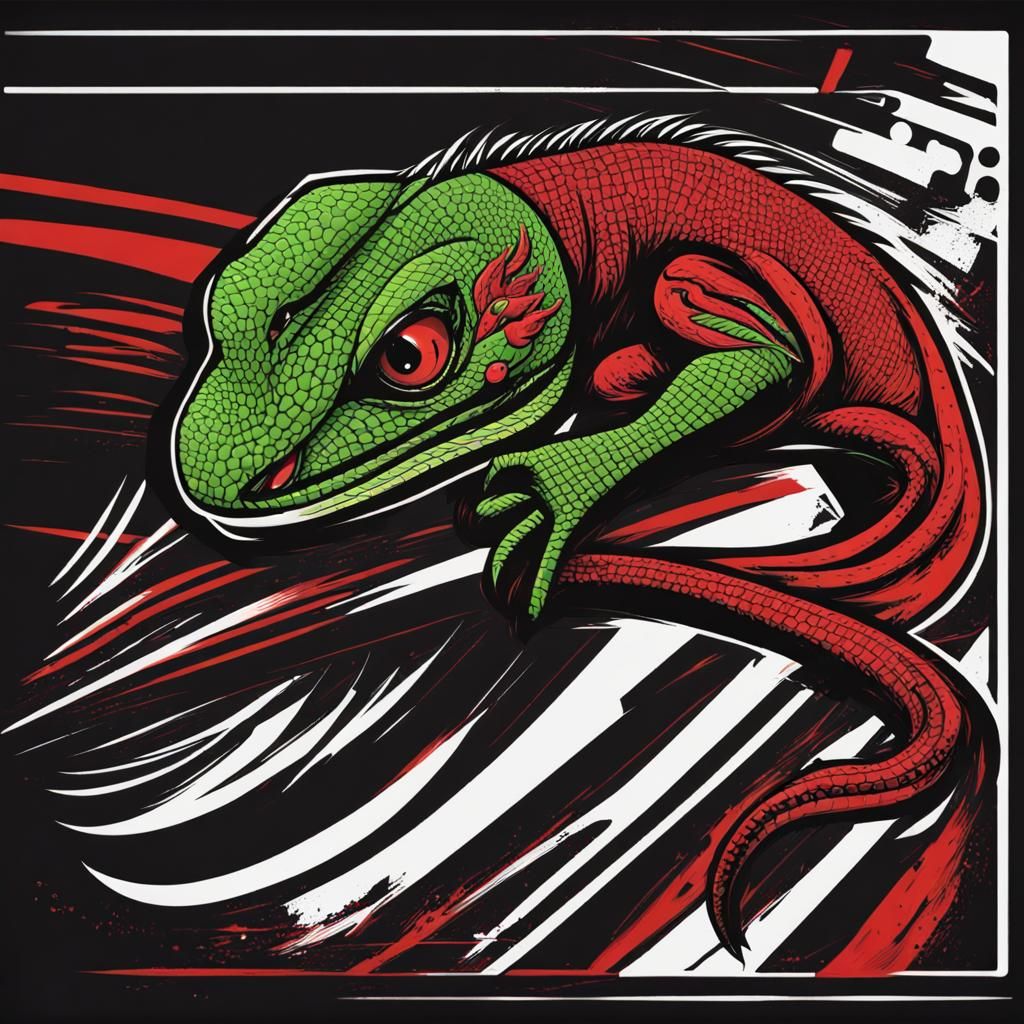 A pit lizard 2 - AI Generated Artwork - NightCafe Creator