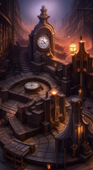 Evil clock at 3:33 - AI Generated Artwork - NightCafe Creator