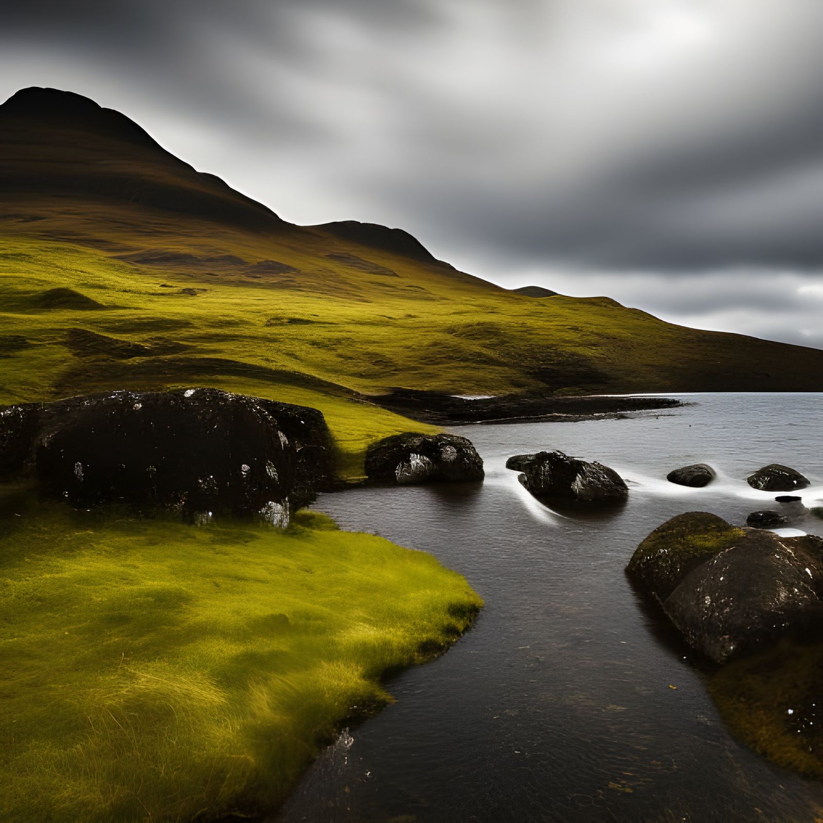 Scottish riverside - AI Generated Artwork - NightCafe Creator