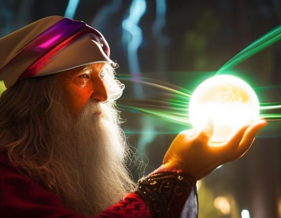 wizard orb - AI Generated Artwork - NightCafe Creator