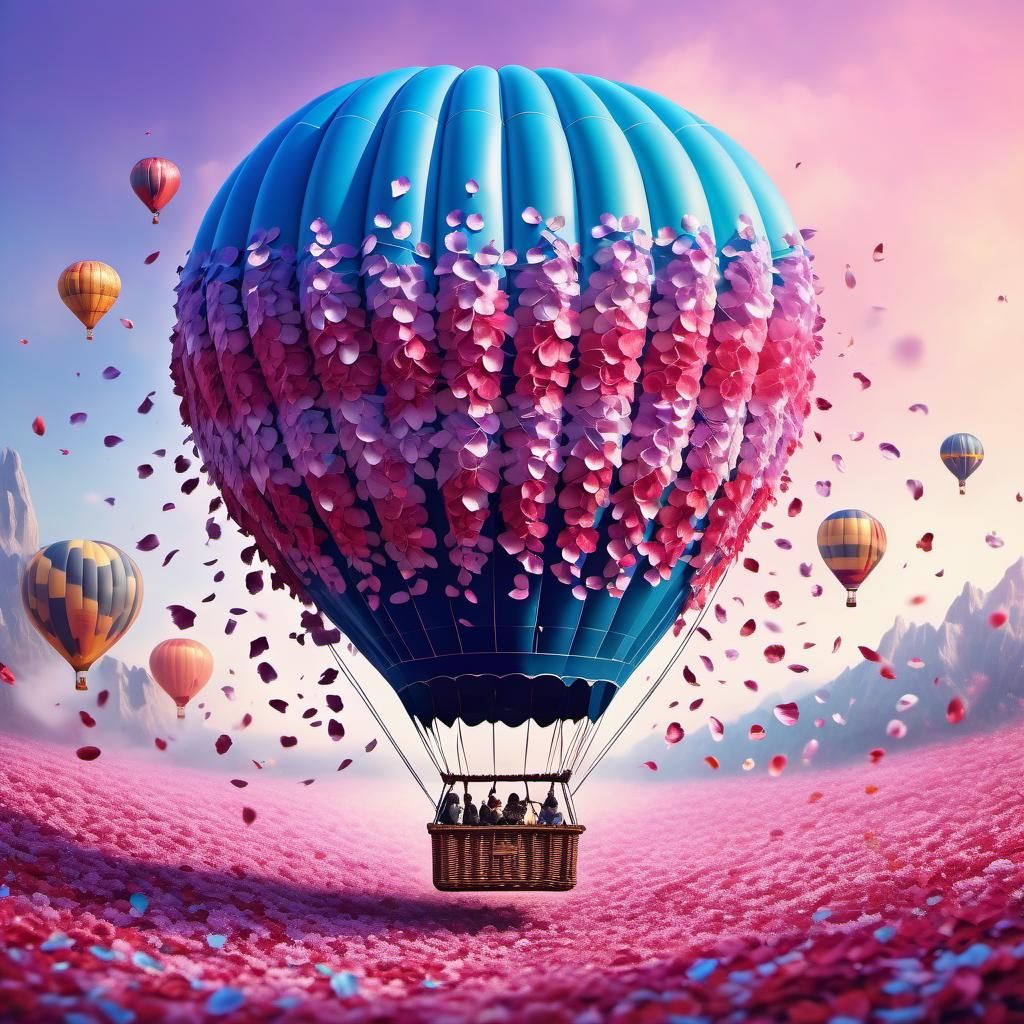 Hot-air balloon - AI Generated Artwork - NightCafe Creator