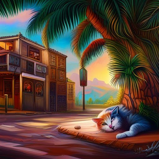 Saloon Cat - AI Generated Artwork - NightCafe Creator