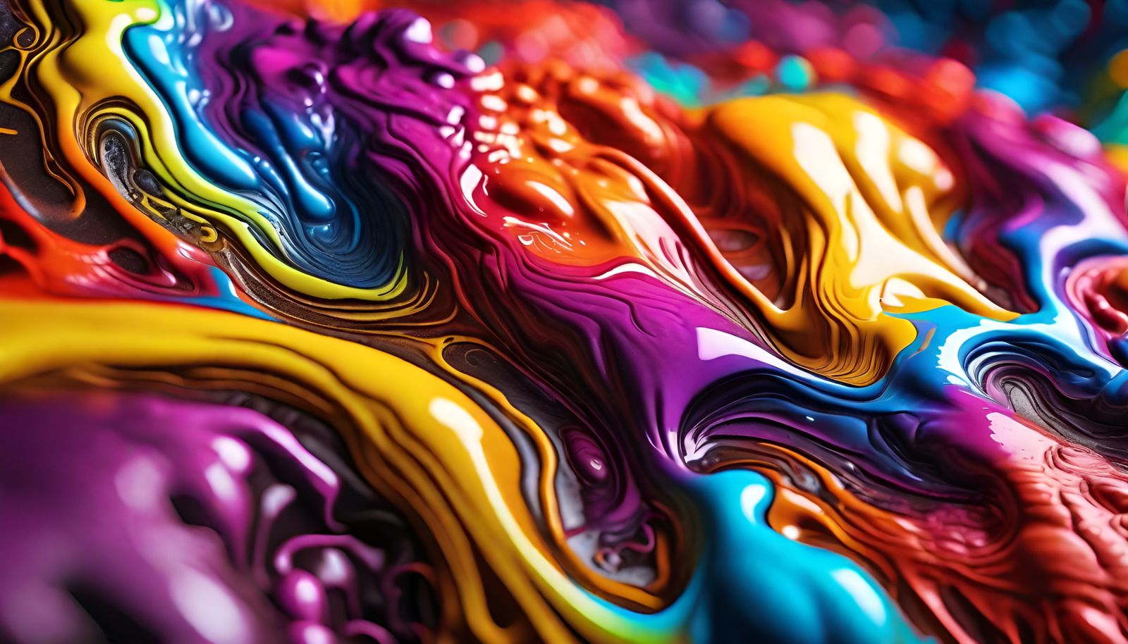 Multicolored chromatic goop - AI Generated Artwork - NightCafe Creator