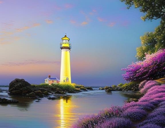 lights, landscape, lighthouse, lavender, lilac, lacy, luster, love ...