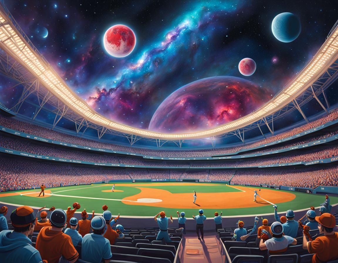 Space stadium - AI Generated Artwork - NightCafe Creator