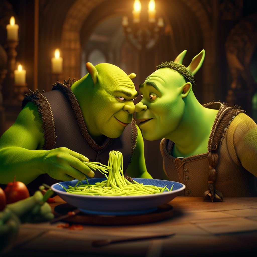 Shreks. - AI Generated Artwork - NightCafe Creator