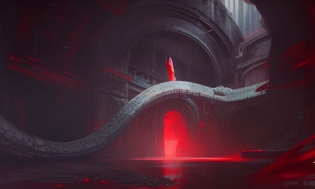 Blood Temple - AI Generated Artwork - NightCafe Creator