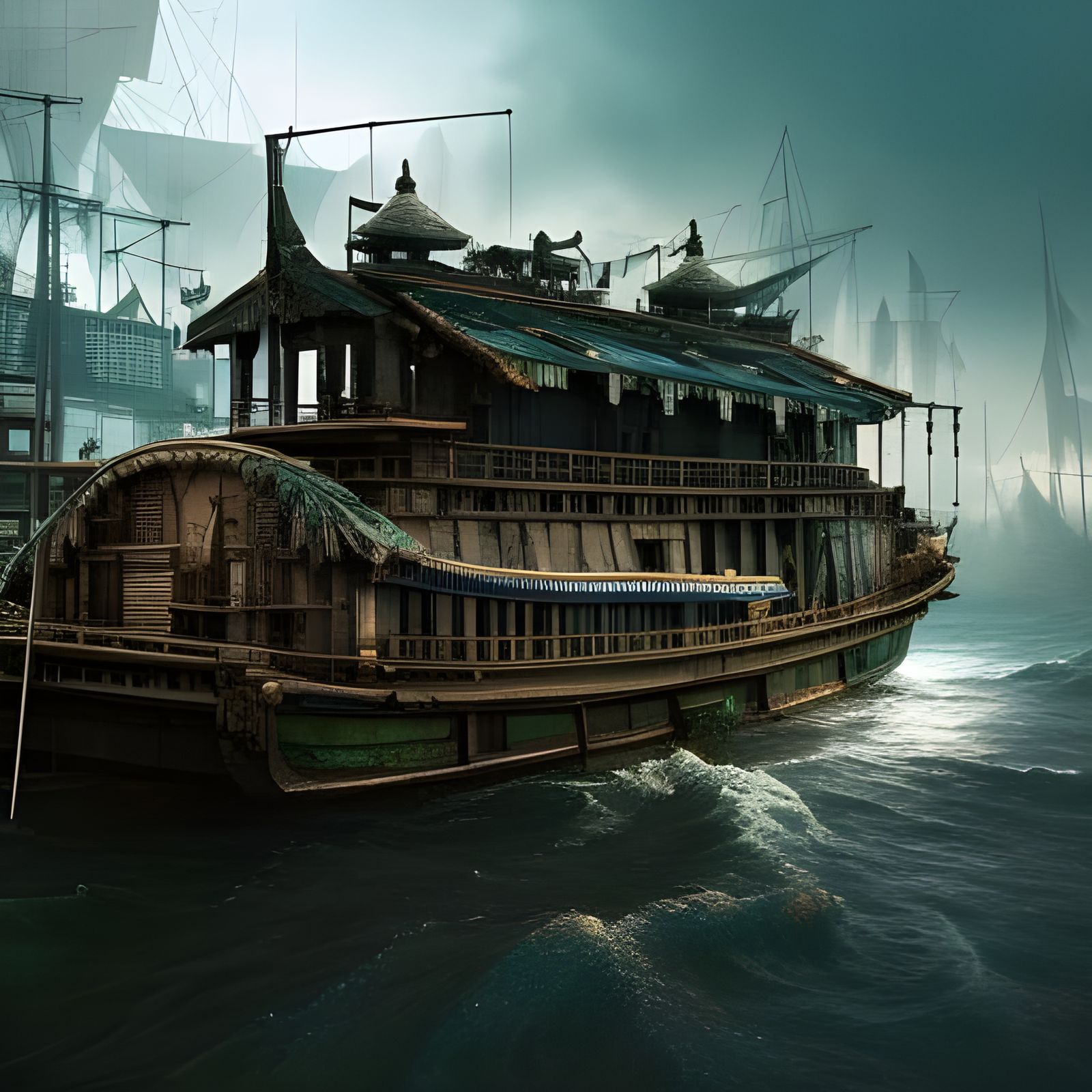 Barge - AI Generated Artwork - NightCafe Creator