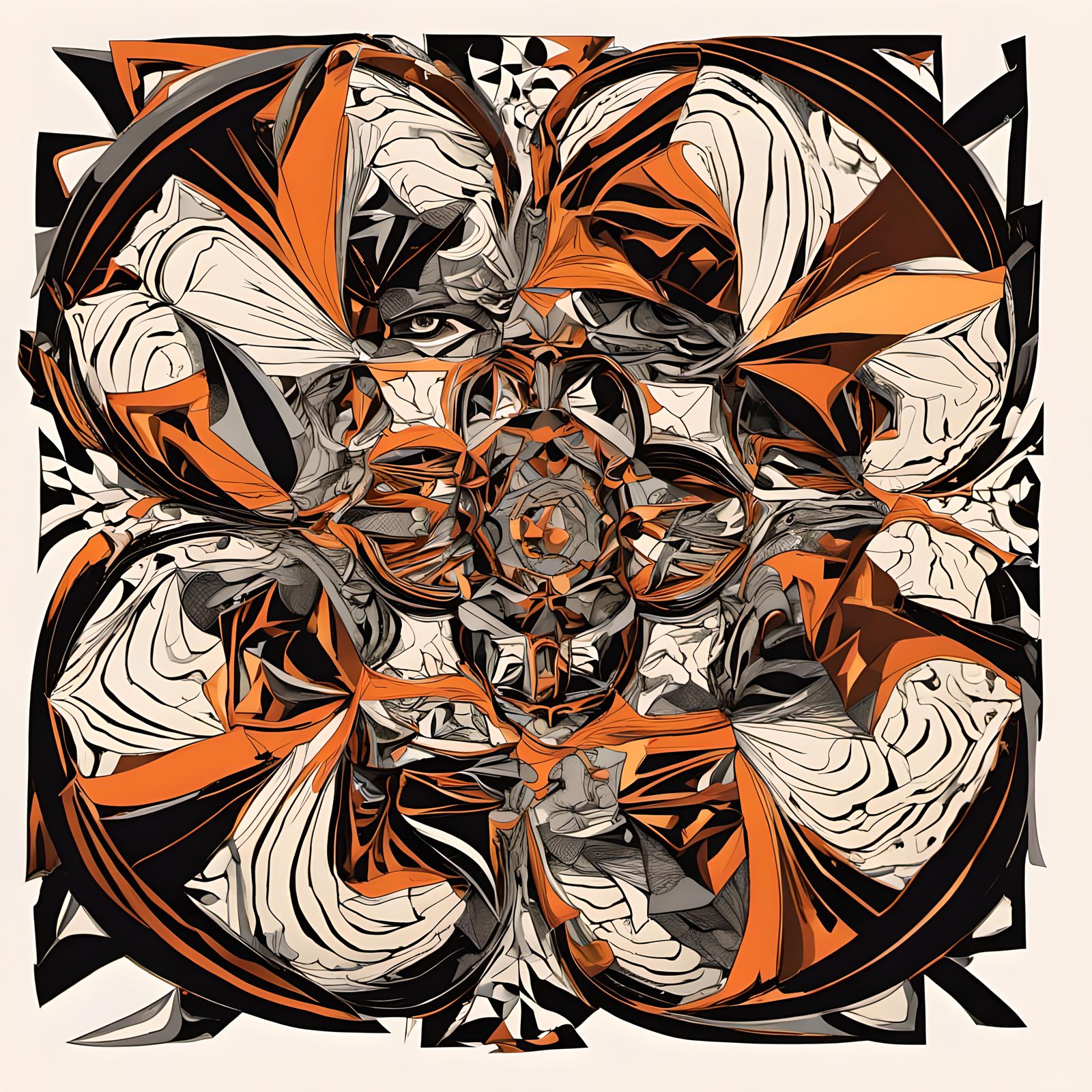 physics and psychology combined MC Escher geometric pattern - AI ...