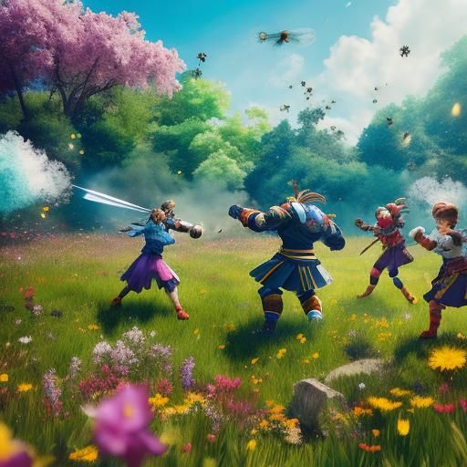 Springtime Showdown - AI Generated Artwork - NightCafe Creator