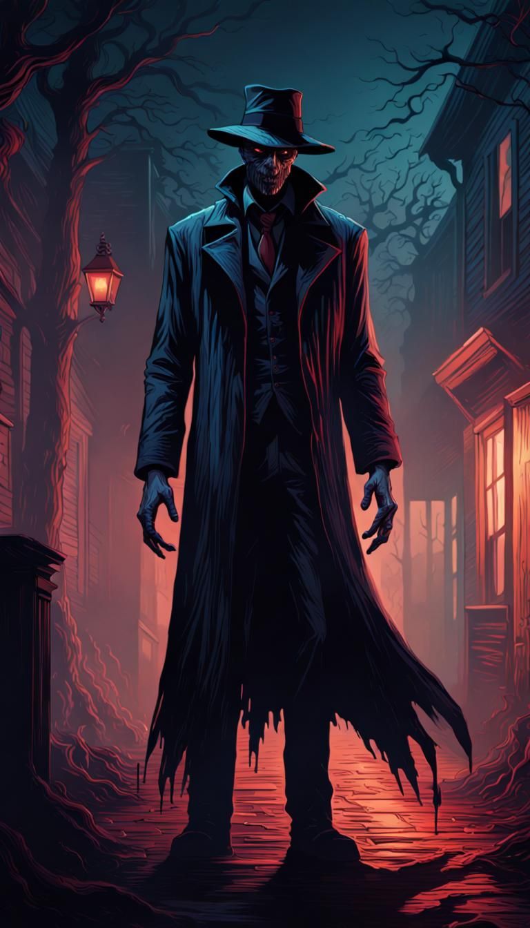 The Shadow Man staring at you, intricately detailed 8k resolution ...