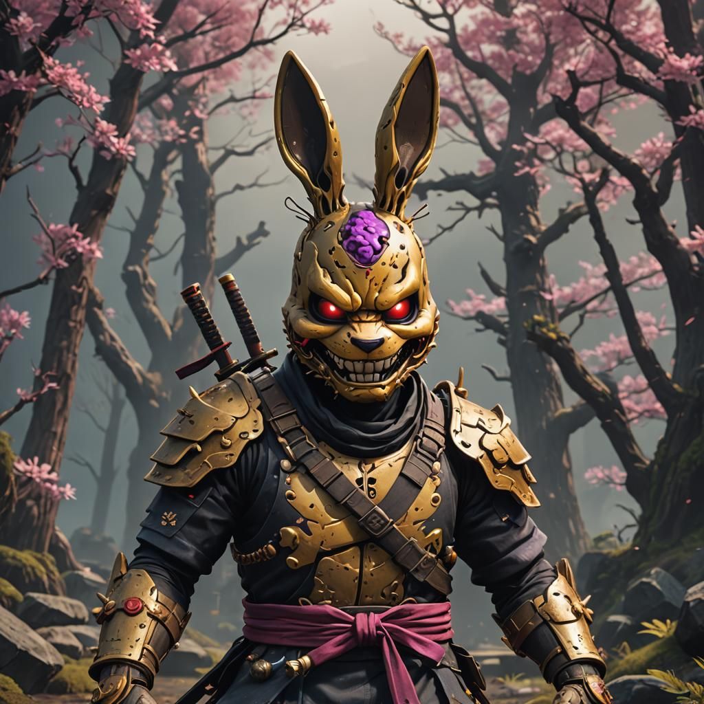 Ninja Springbonnie - AI Generated Artwork - NightCafe Creator