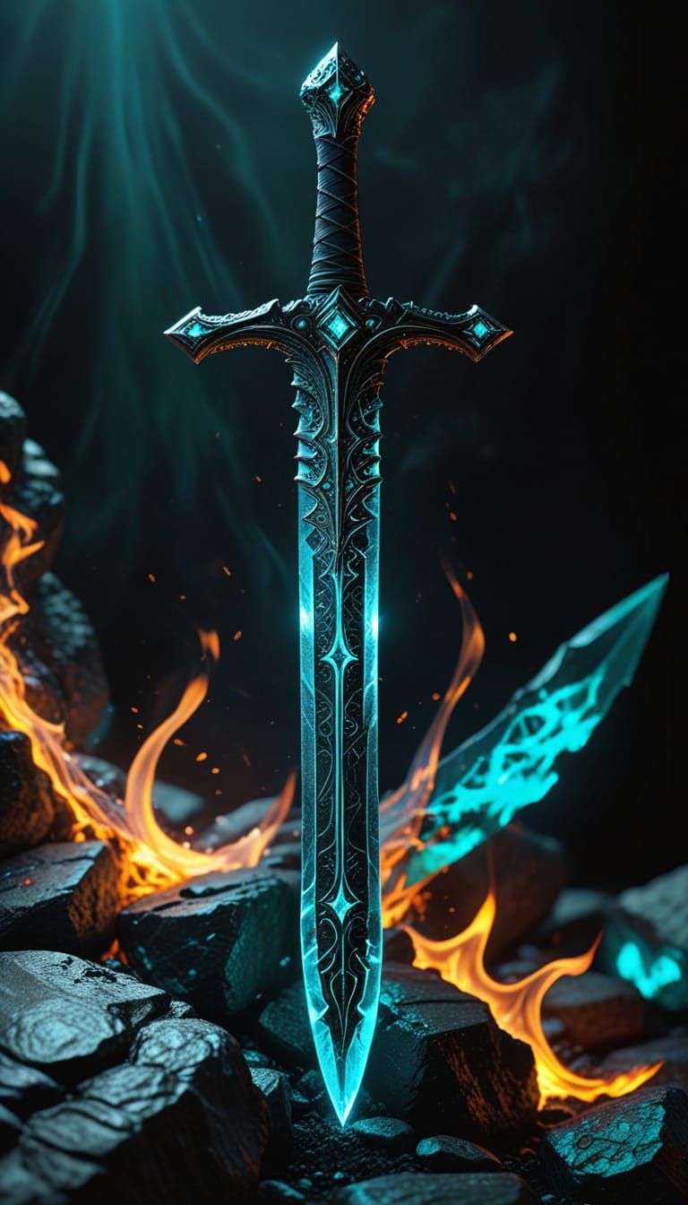 Magical Obsidian Sword - Magical Obsidian Sword