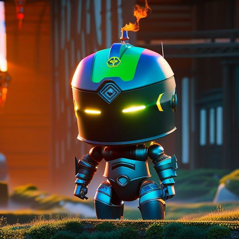 Aibot Guard (Dark Knight species) - Aibot NFT Collection - AI Generated ...