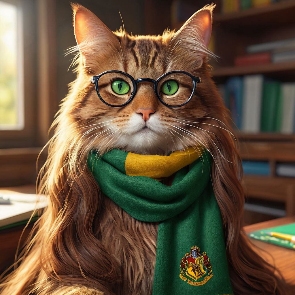 Realistic Portrait of a Gryffindor Student in a Su... - AI Art