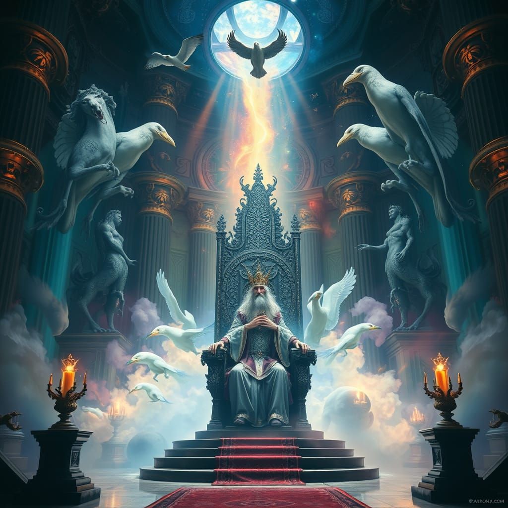 Lord of Dreams Reigns Supreme in Hall of Minotaurs... - AI Art