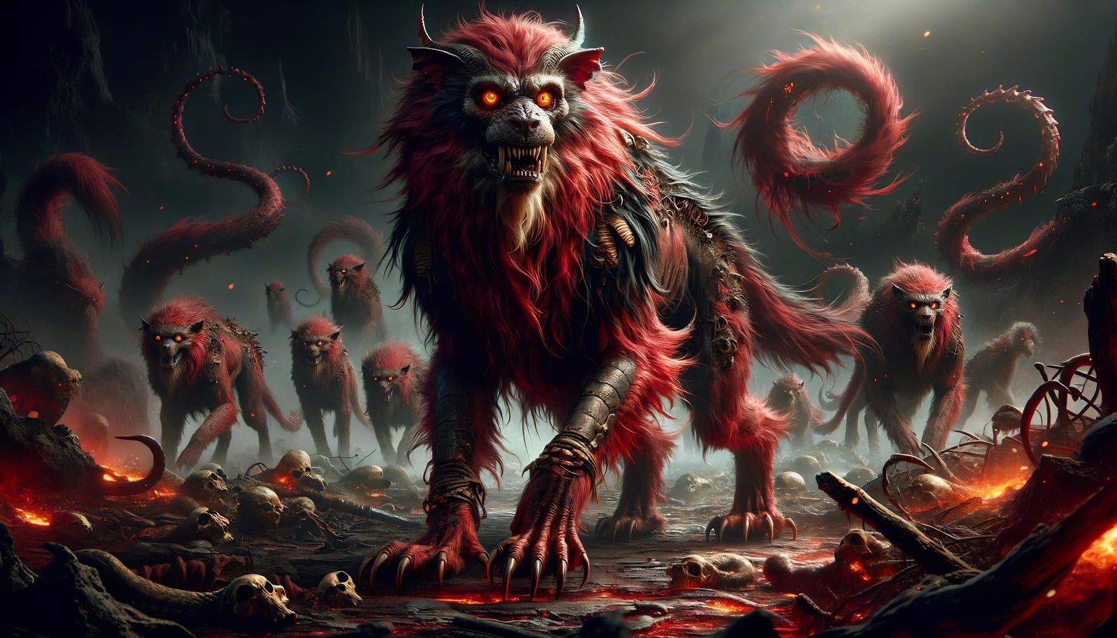 DND Series : Howler (Monster) - AI Generated Artwork - NightCafe Creator