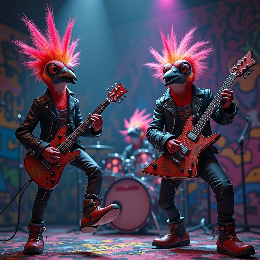 Jay birds - Punk Rock Jay Birds in High-Energy Concert