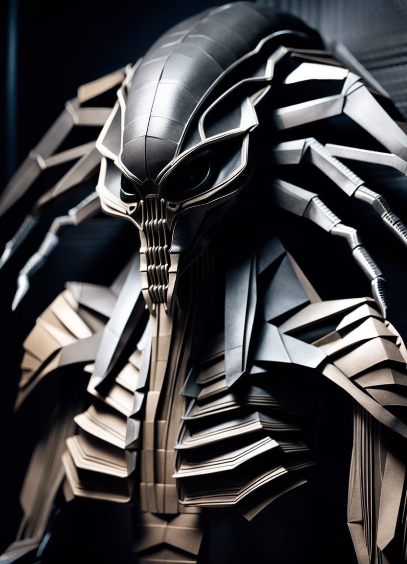 Origami predator - AI Generated Artwork - NightCafe Creator