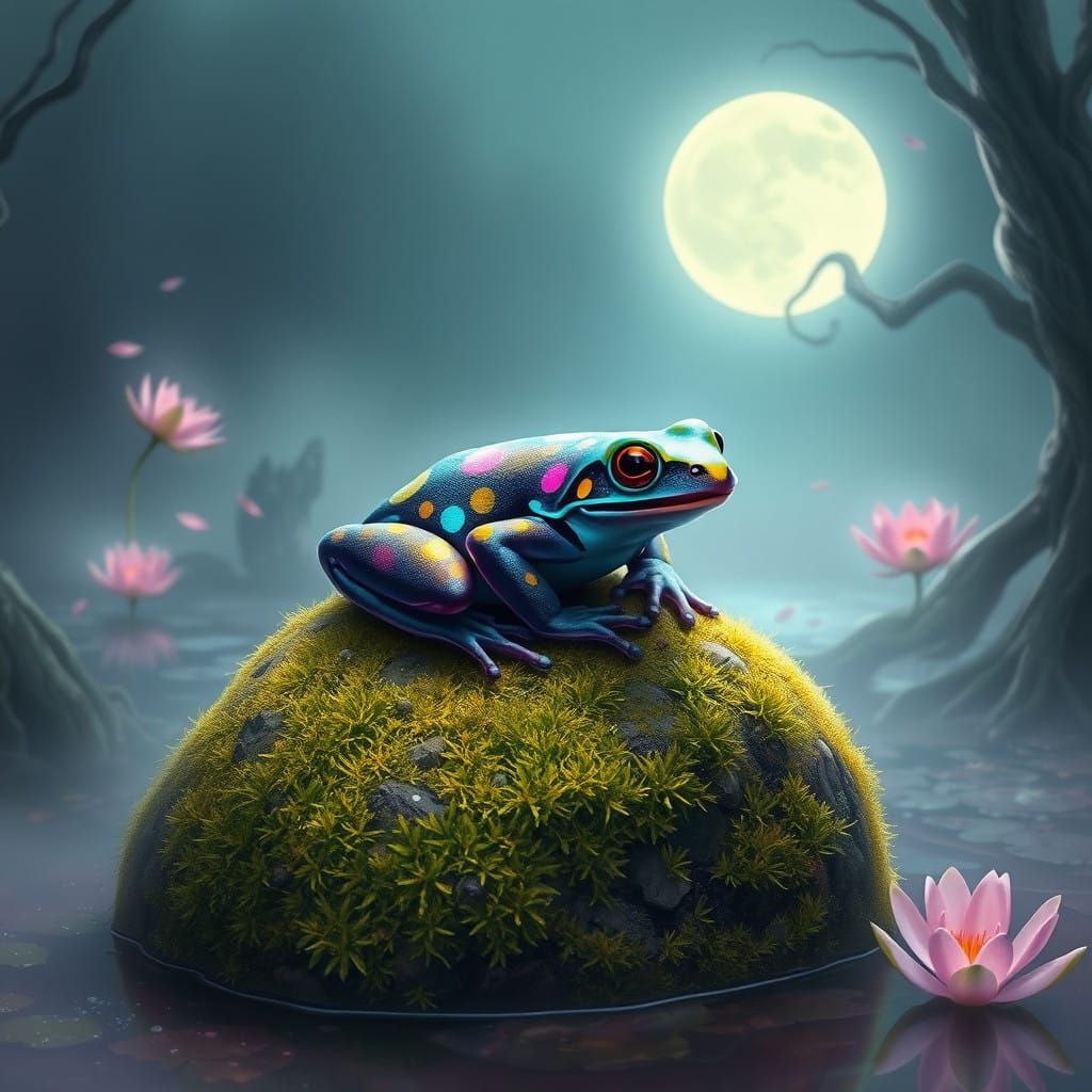 bioluminescent bog frog - bioluminescent bog frog