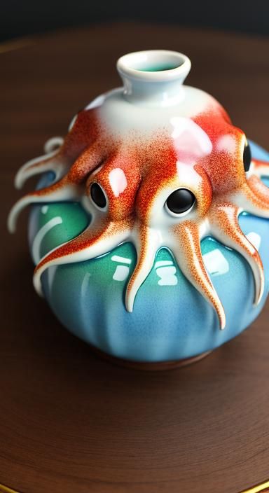Ceramic Kraken III - AI Generated Artwork - NightCafe Creator